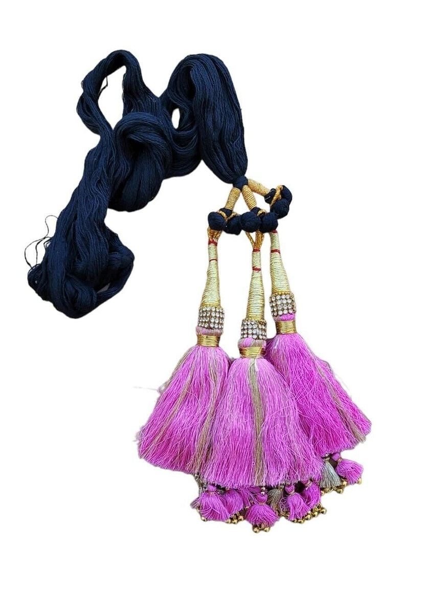 Indian punjabi parandi mehndi jaago viyah bridal patiala paranda hair ...