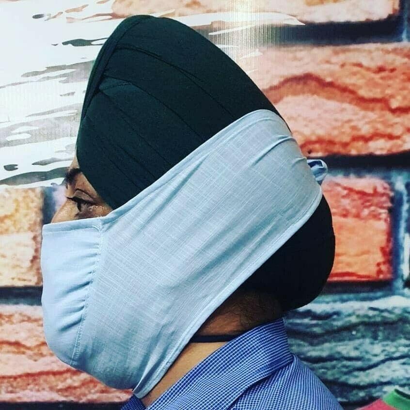 Sikh singh punjabi protection thatha thaatha face mask kavach for turb ...