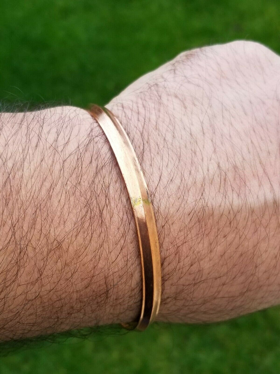 Pure copper kara punjabi hindu sikh singh kaur khalsa 1 edge healing b ...