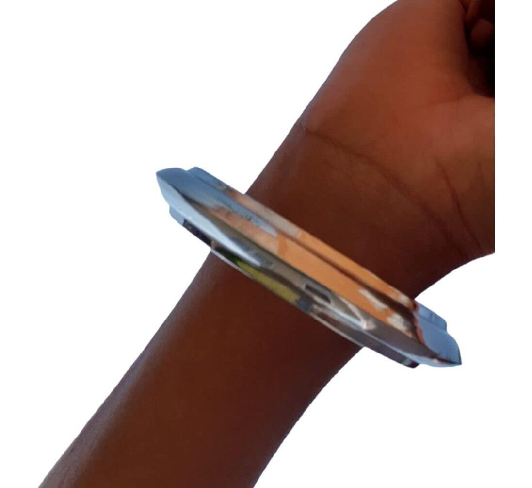 Sikh Kara Stainless Steel Chakri Singh Kaur Collar Kada Punjabi Bangle ...