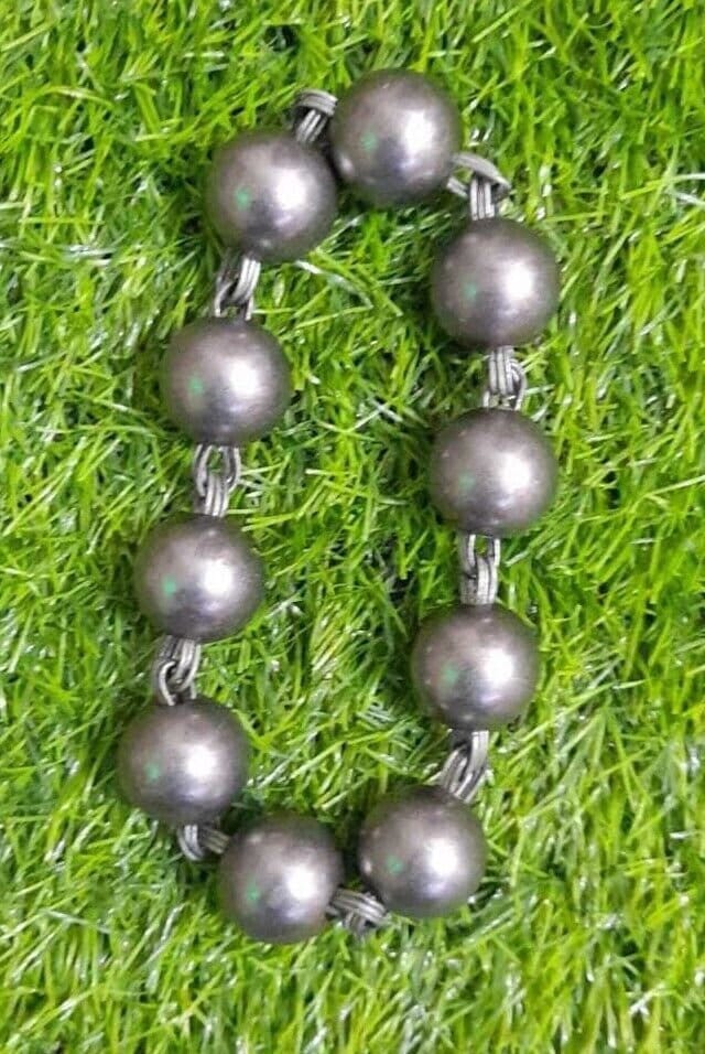 Solid sarbloh beads bracelet meditation manka praying hindu sikh singh ...