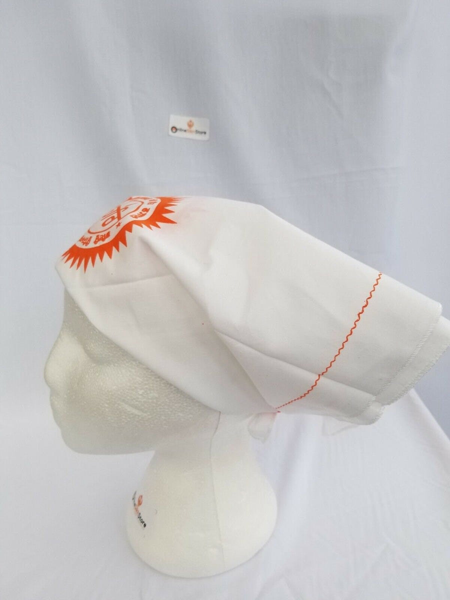 Sikh hindu kaur singh orange hari har bandana head wrap gear rumal han ...
