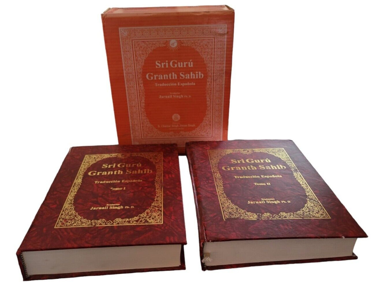 Sri Guru Granth Sahib Ji in Spanish Translation Two Volumes Sanchia Co ...