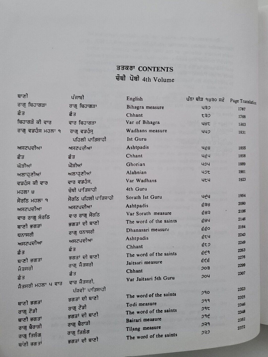Sri Guru Granth Sahib Punjabi English Translation Meaning Sikh Sanchi ...