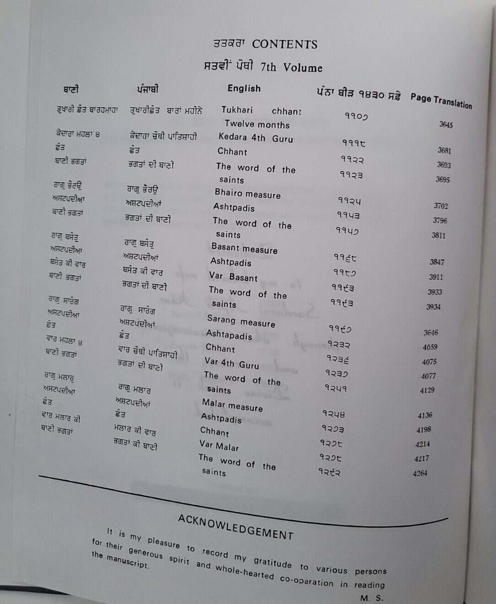 Sri Guru Granth Sahib Punjabi English Translation Meaning Sikh Sanchi ...