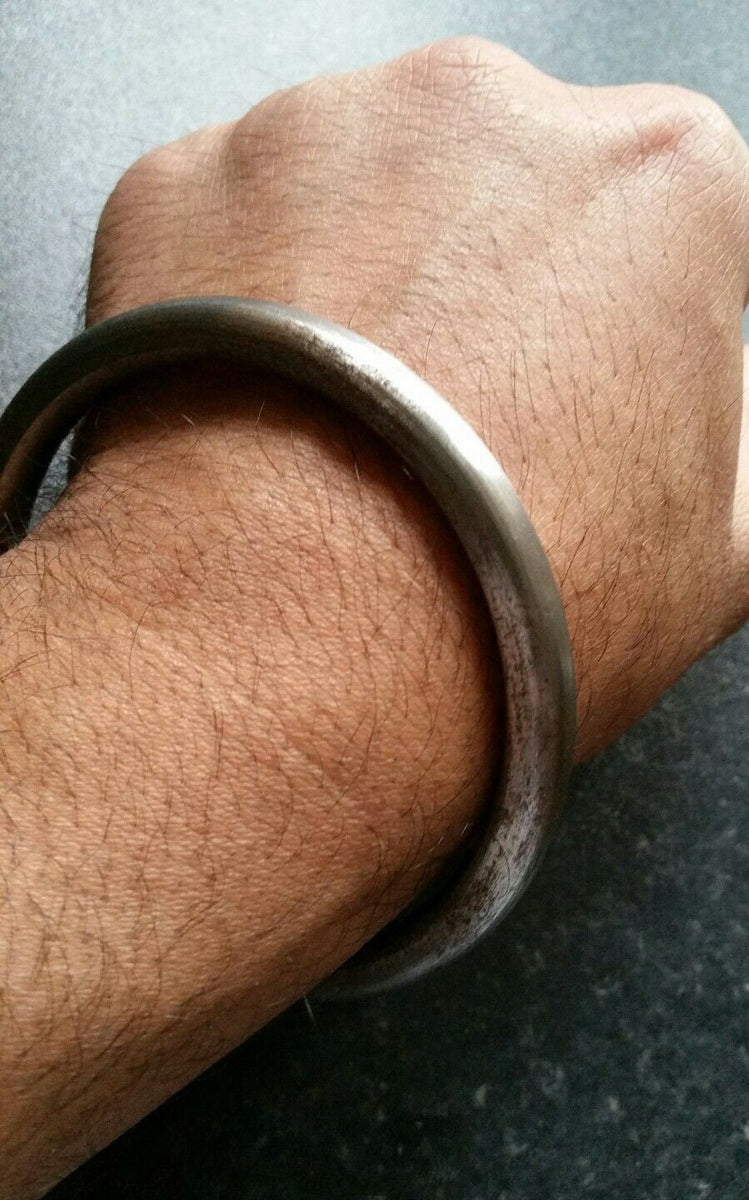 Stylish SARBLOH Pure Iron Steel Smooth Sikh Khalsa Taksali Kara KADA B ...