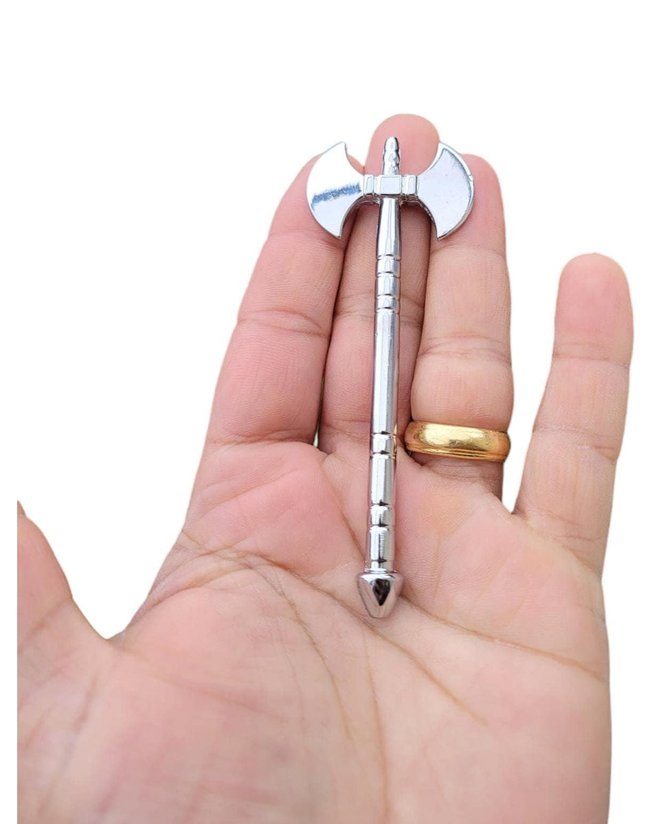 Stainless Steel Punjabi Sikh Singh Dumala Shastar Solid Two Gandassi A ...