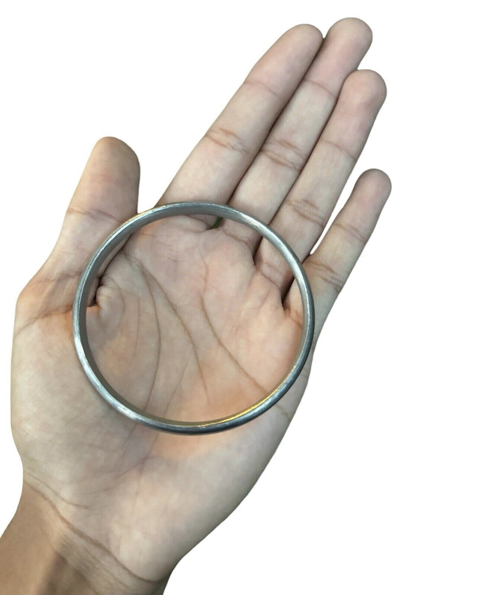 Pure Iron Kara Smooth Round Sarbloh Kada Sikh Bangle Singh Kaur Khalsa ...