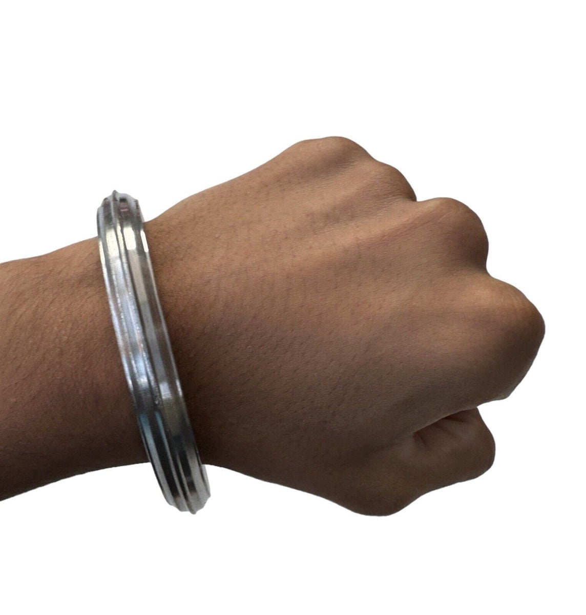 Pure Iron Kara Smooth One Edge Sarbloh Kada Sikh Bangle Singh Kaur Kha ...