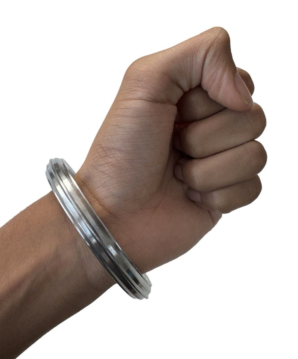 Pure Iron Kara Smooth One Edge Sarbloh Kada Sikh Bangle Singh Kaur Kha ...