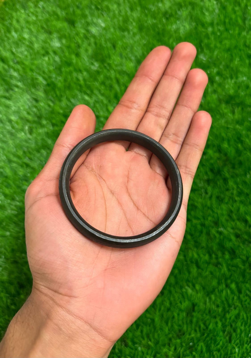 Sikh Sarbloh Kara Pure Iron Heavy Black Bangle Metal Singh Kaur Bracel ...