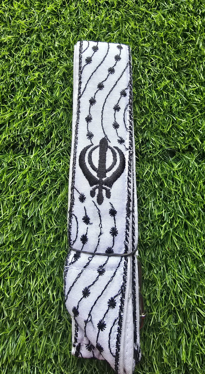 Sikh Gatra Khanda embroidery Singh Khalsa adjustable belt for siri sah ...