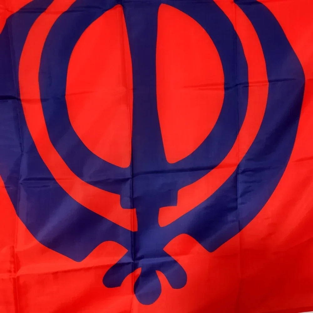 Sikhs Flag India - Indian Sikhism Khanda Banner for Outdoor Decor Gard ...