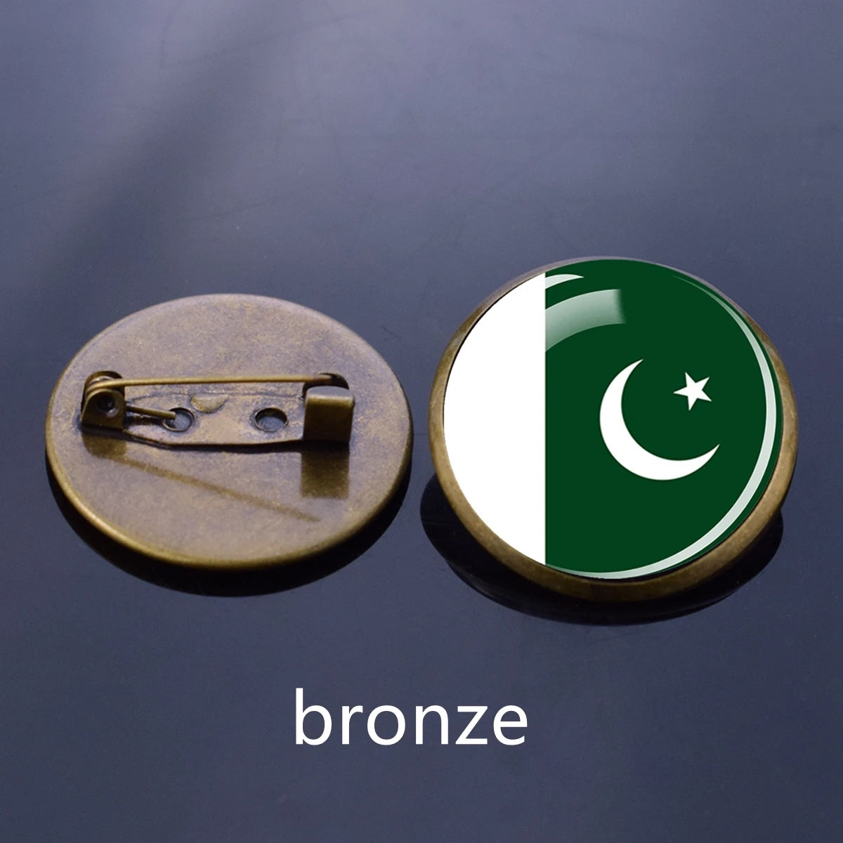 Asian National Flags Brooch Pins Pakistan Turkey India Japan Flags Bad ...