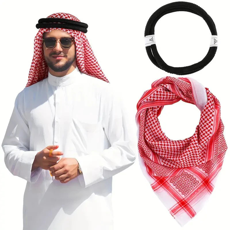 Muslim Hats Turban Arab Keffiyeh Head Scarf Muslim Scarf Caps For Men ...